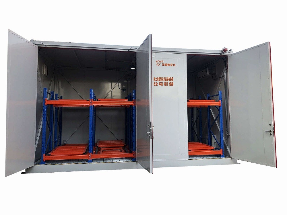 Outdoor Chemical Storage fireproof building for drums and IBCs for ...