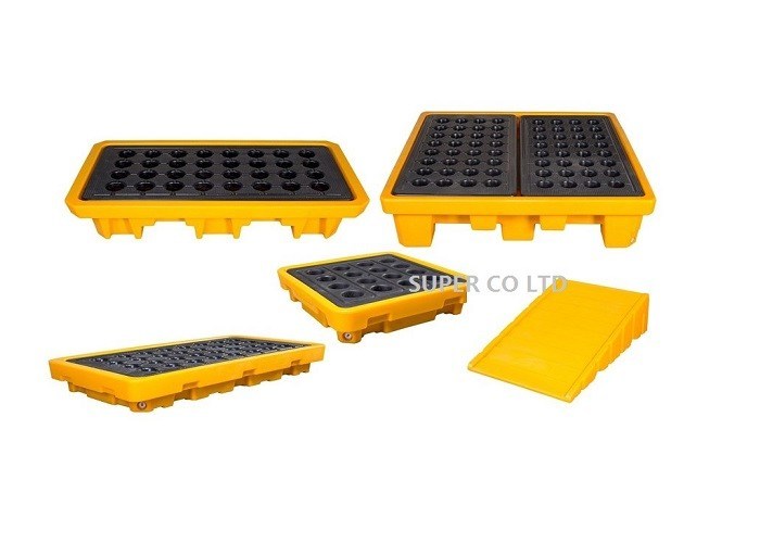 Polyethylene Drum Containment Poly Spill Deck For Chemical Acids