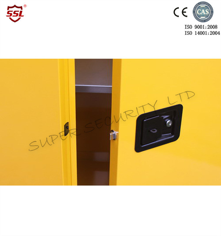 Two Door Flammable Liquids Storage For Dangerous Goods with Three-point ...
