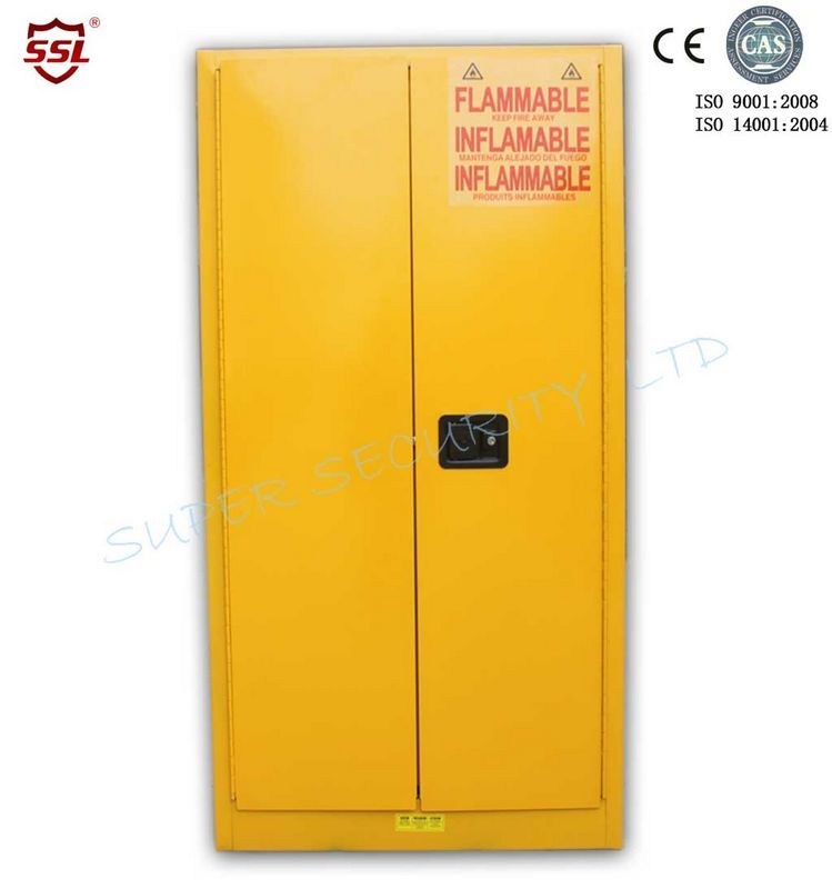 Double Wall Locking Metal Chemical Storage Cabinet Built-In Flash ...