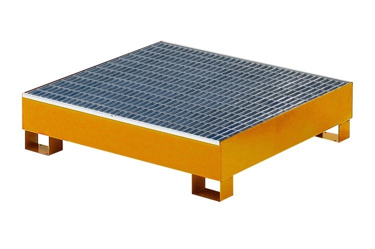 STEEL Drum Containment Pallets For Chemical Acids Corrosives Liquid ...