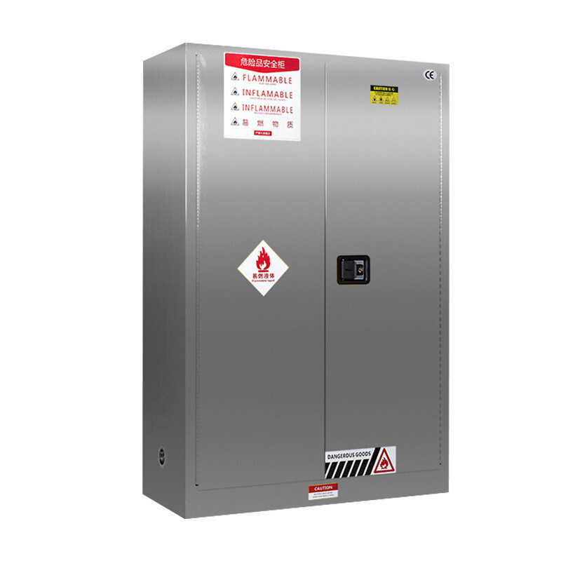 Stainless 100 Lbs Chemical Steel Storage Cabinet With Recessed Handle ...