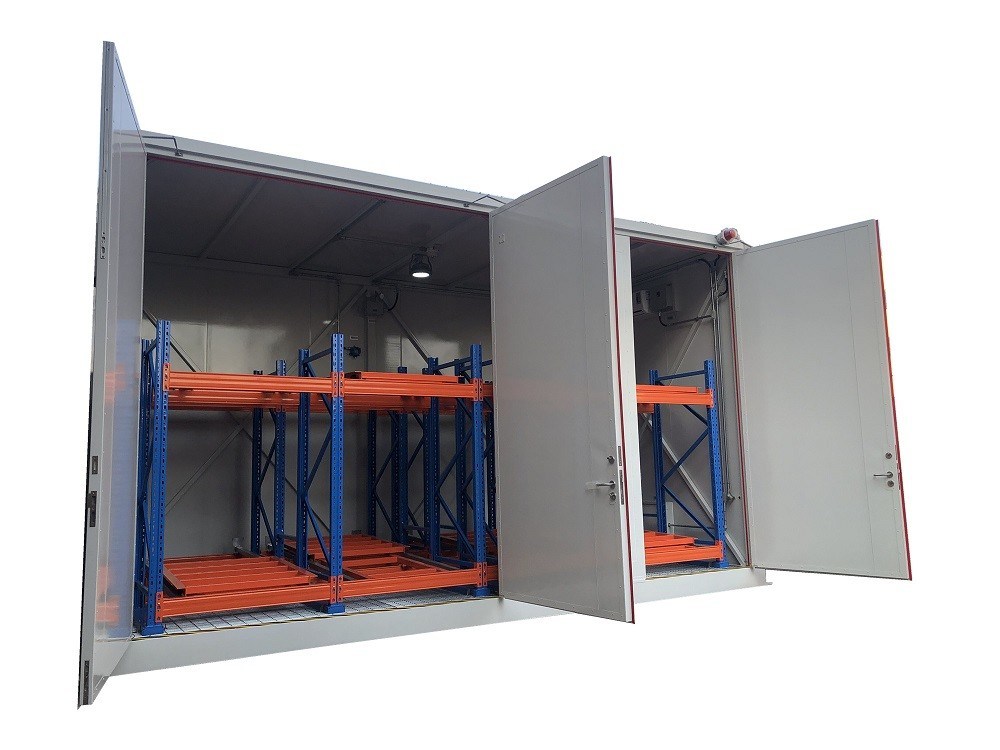 Outdoor Hazmat Storage Building, Non-Combustible, Container for drums ...