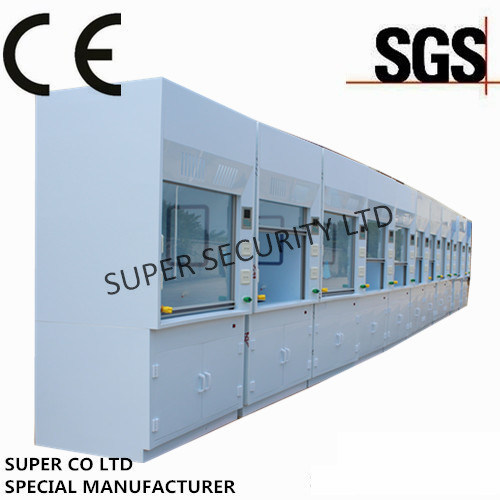 Poly Ducted work table Lab Chemical Fume Hood / Cupboard with toughened ...