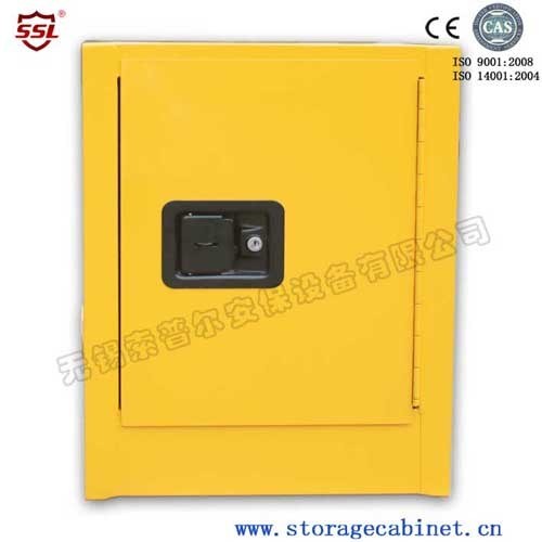 Yellow Powder Coated Flammable Chemical Storage Cabinets For Laboratory ...