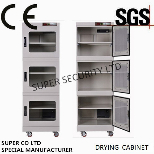 Humidity Control Electronic Dry Storage Cabinet , Liquid Crystal Glass ...