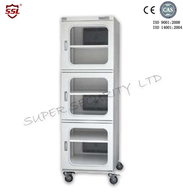 Humidity Control Electronic Dry Storage Cabinet , Liquid Crystal Glass ...