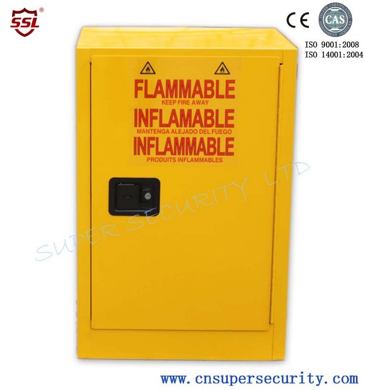 Heavy Duty Lockable Storage Cabinet With Distinct Safety Signs And ...